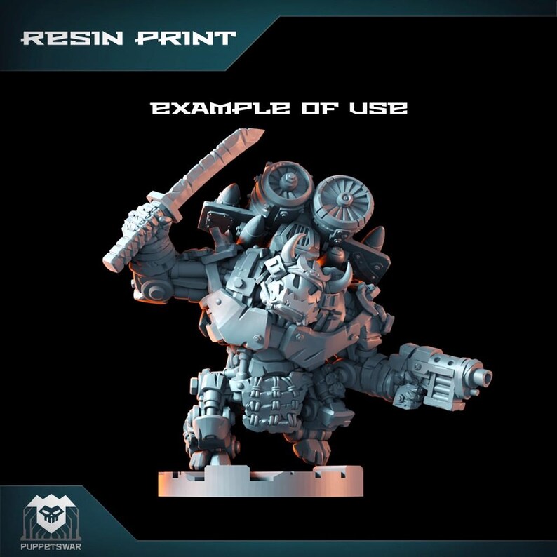 Bushi Orc Bots Bodies - Puppetswar - Resin Print - Tabletop Wargaming ...