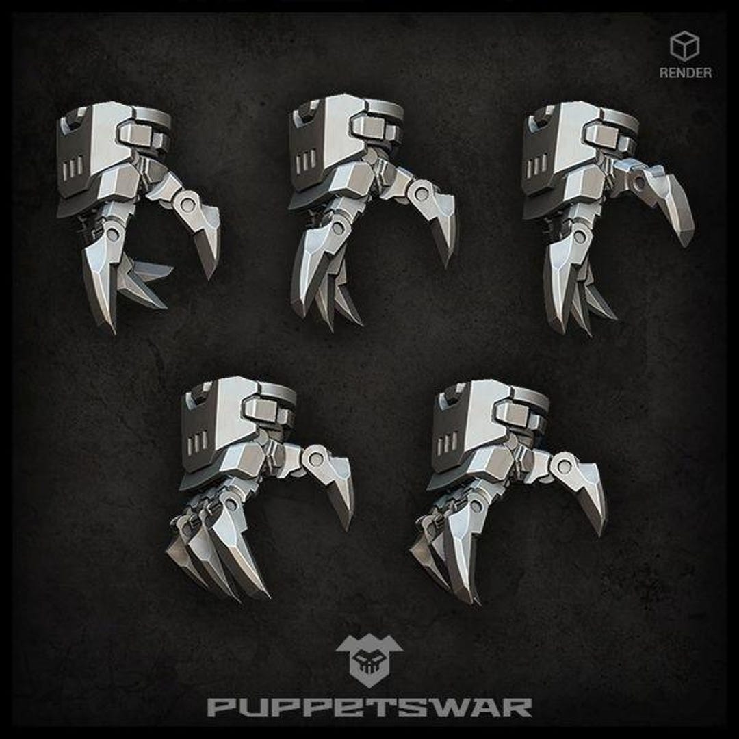 Power Claws (right) - Puppetswar - Resin Cast - Tabletop Wargaming - Etsy