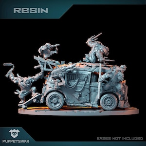 Orc Ninja Battle Van - Puppetswar - Resin Cast & Print - Tabletop ...