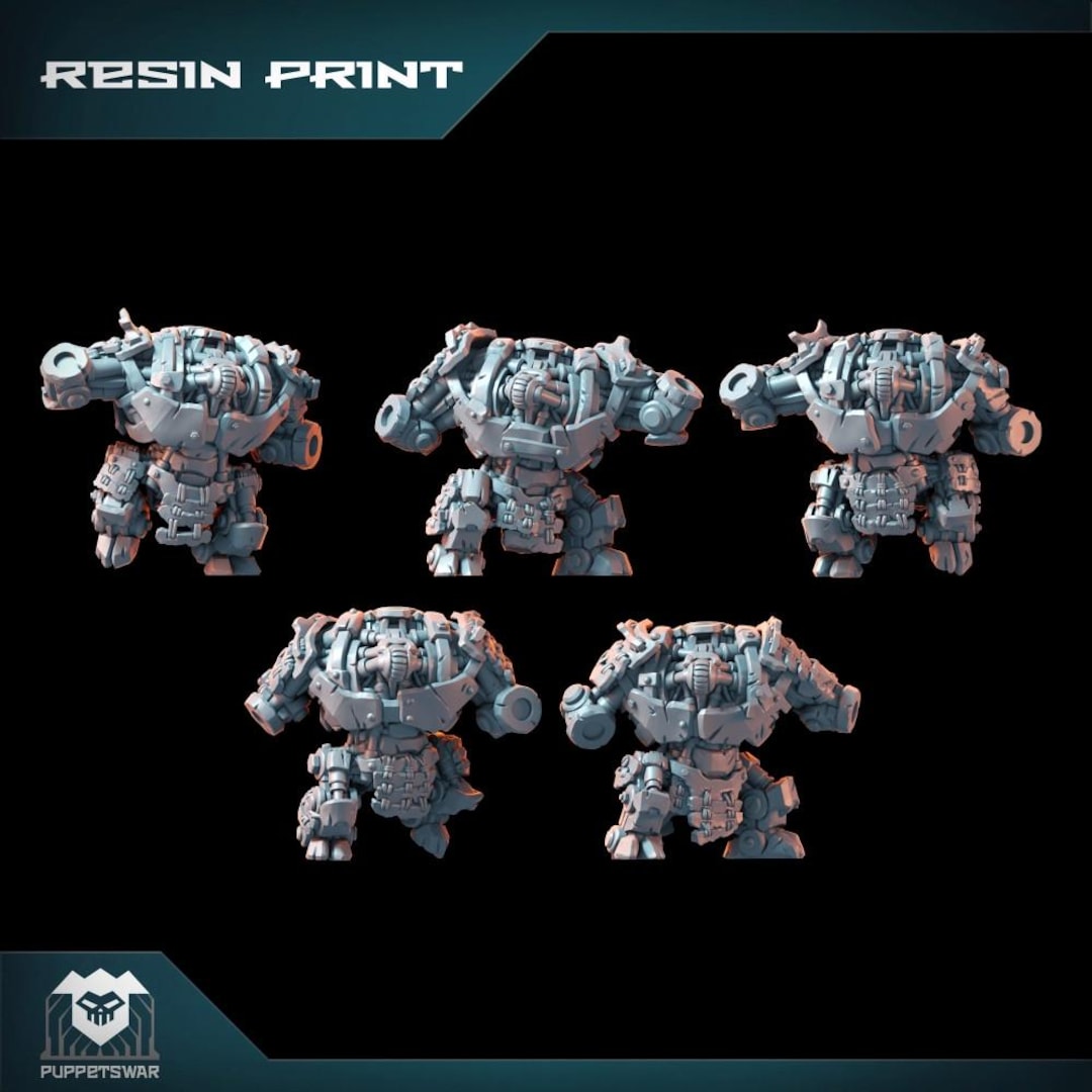 Bushi Orc Bots Bodies - Puppetswar - Resin Print - Etsy