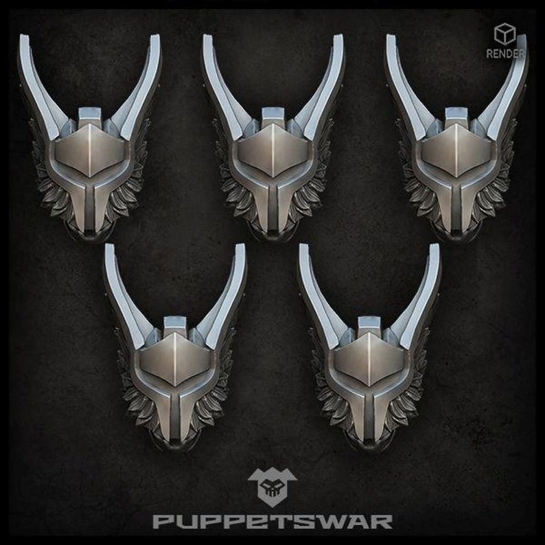 Angel Helmets - Puppetswar - Resin Cast - Tabletop Wargaming - Etsy