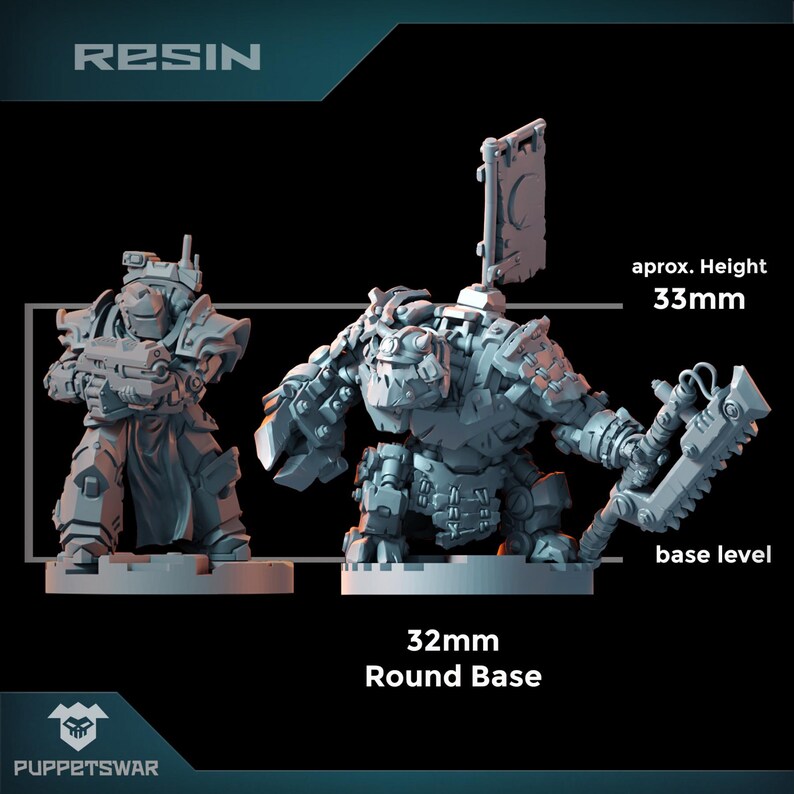 Bushi Orc Bots Bodies - Puppetswar - Resin Print - Tabletop Wargaming ...