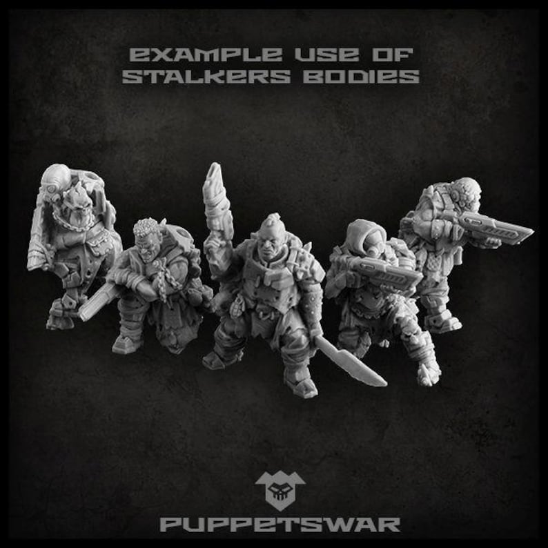 Stalker Troopers Bodies - Puppetswar - Resin Cast - Tabletop Wargaming ...