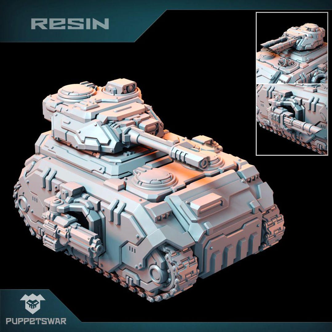 Wolfhound Tank - Hunter - Puppetswar - Resin Print - Tabletop Wargaming ...