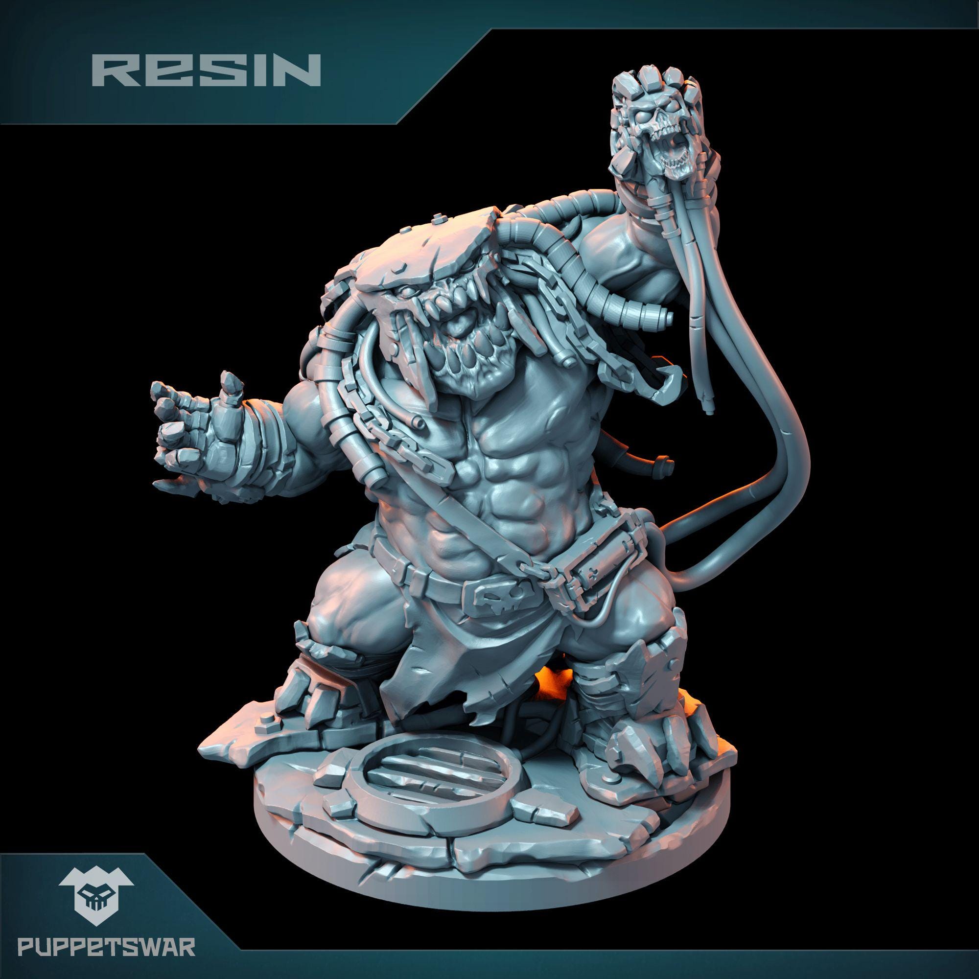 Orc Tracker Shaman - Puppetswar - Resin Print - Tabletop Wargaming - Etsy