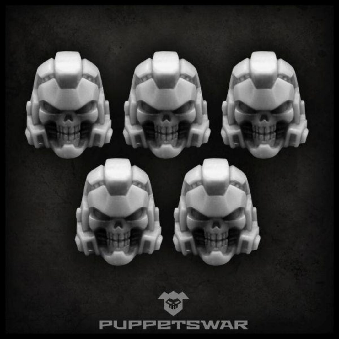Reaper Helmets - Puppetswar - Resin Cast - Tabletop Wargaming - Etsy