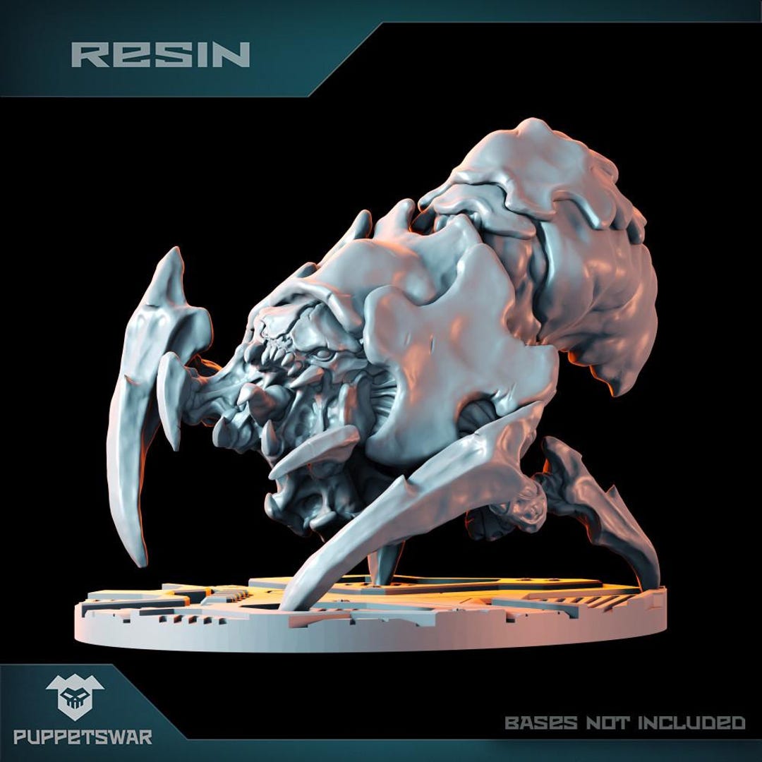 Spider Brain Bug V1 - Puppetswar - Resin Print - Tabletop Wargaming - Etsy