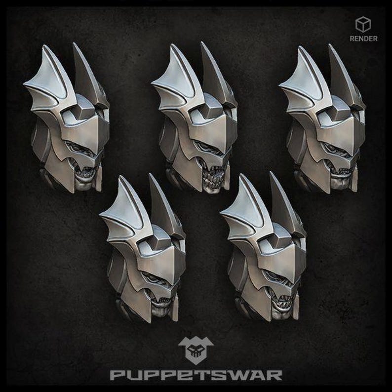 Vampire Guard Heads - Puppetswar - Resin Cast - Tabletop Wargaming - Etsy