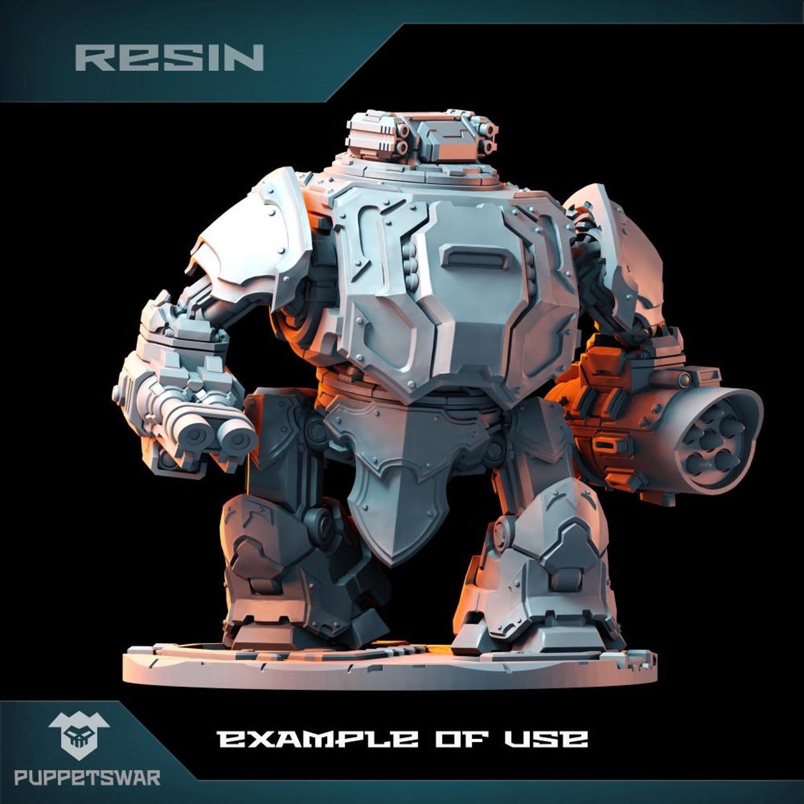 Enforcer MK2 Body [knight] - Puppetswar - Resin Print - Tabletop ...