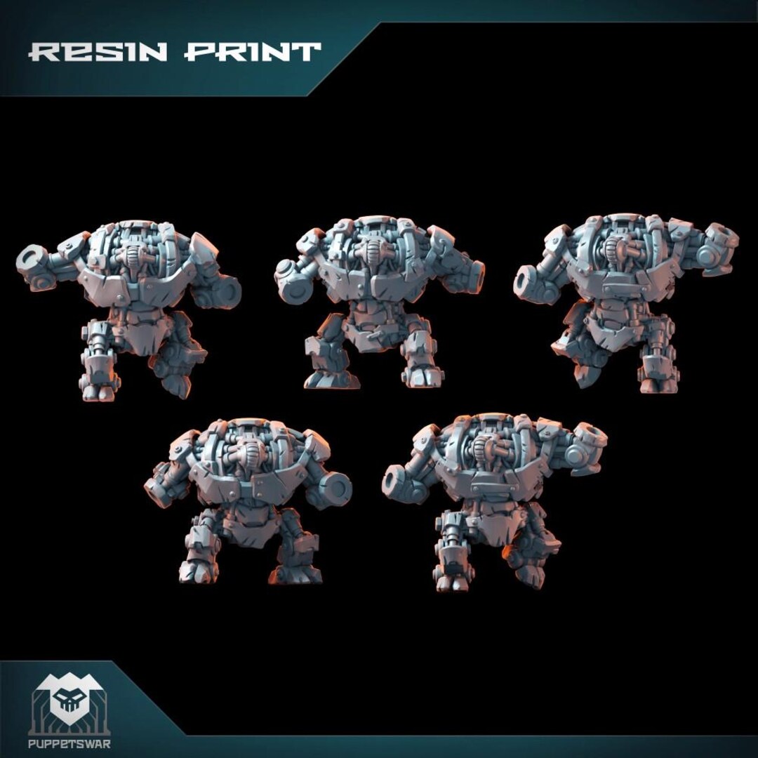 Orc Bots Bodies - Puppetswar - Resin Print - Tabletop Wargaming - Etsy