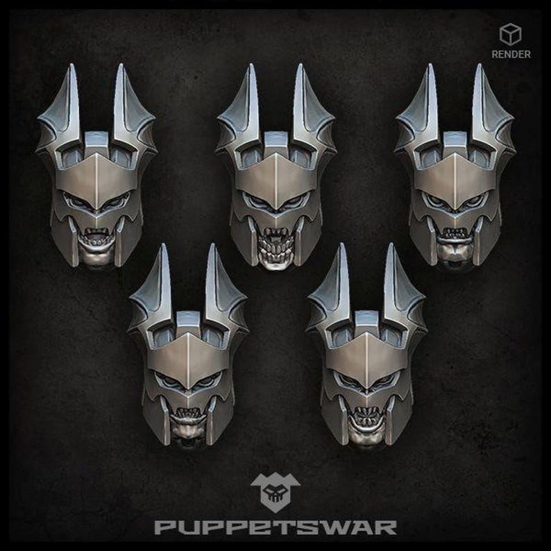Vampire Guard Heads - Puppetswar - Resin Cast - Tabletop Wargaming - Etsy