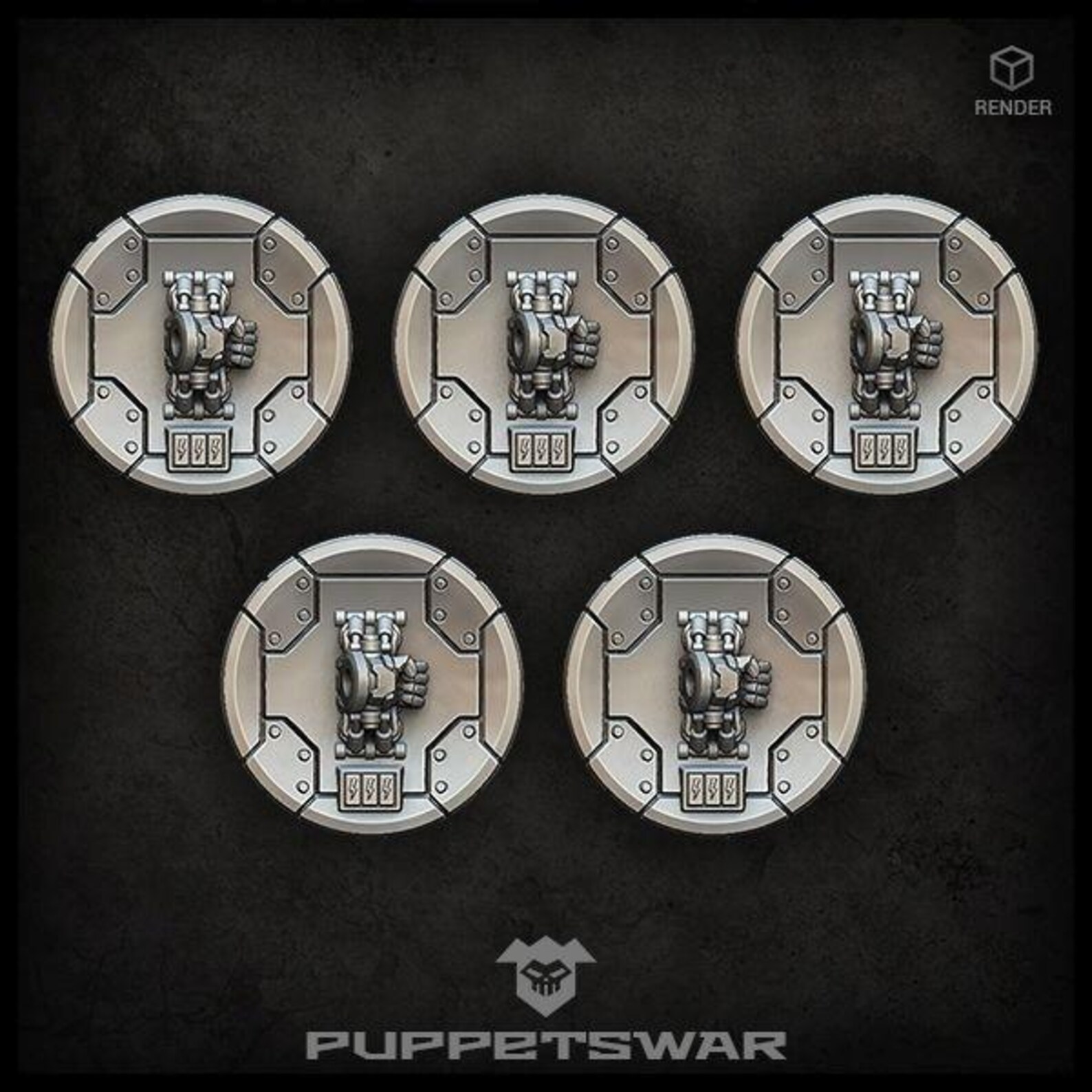Runic Shields (left) - Puppetswar - Resin Cast - Tabletop Wargaming - Etsy