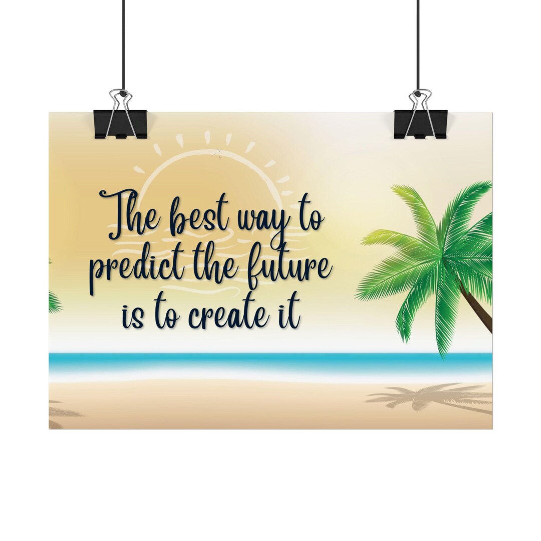 Wall Posters Motivational Quotes Semi Glossy Paper Wall Print Tropical ...
