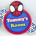 Spider-man Door Sign With Character: Spidey Inspired Personalised Name ...