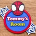 Spider-man Door Sign With Character: Spidey Inspired Personalised Name ...