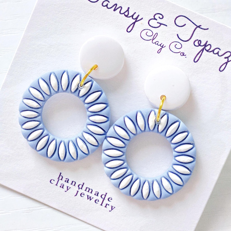 Floral Pastel Earrings - Etsy