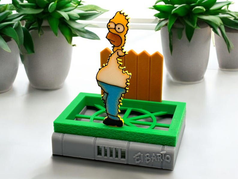 Homer Simpson Sponge Holder the Classic Meme From the Simpsons, Backing ...