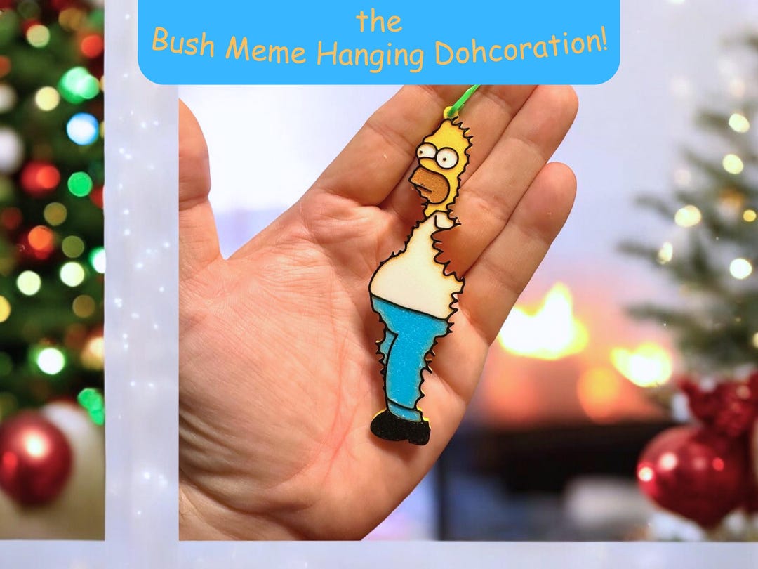 Homer Simpson Tree Decoration the Classic Meme From the Simpsons ...