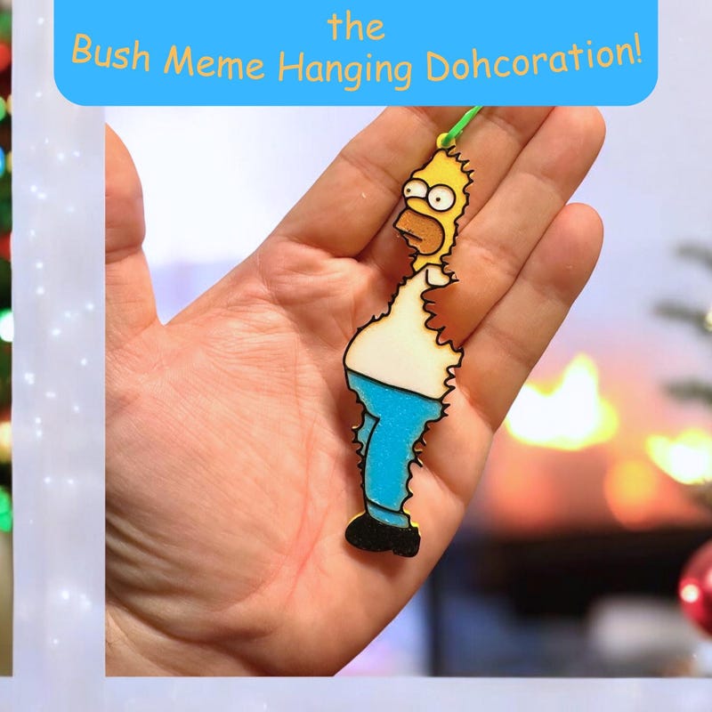 Homer in Tree Decoration - Etsy UK