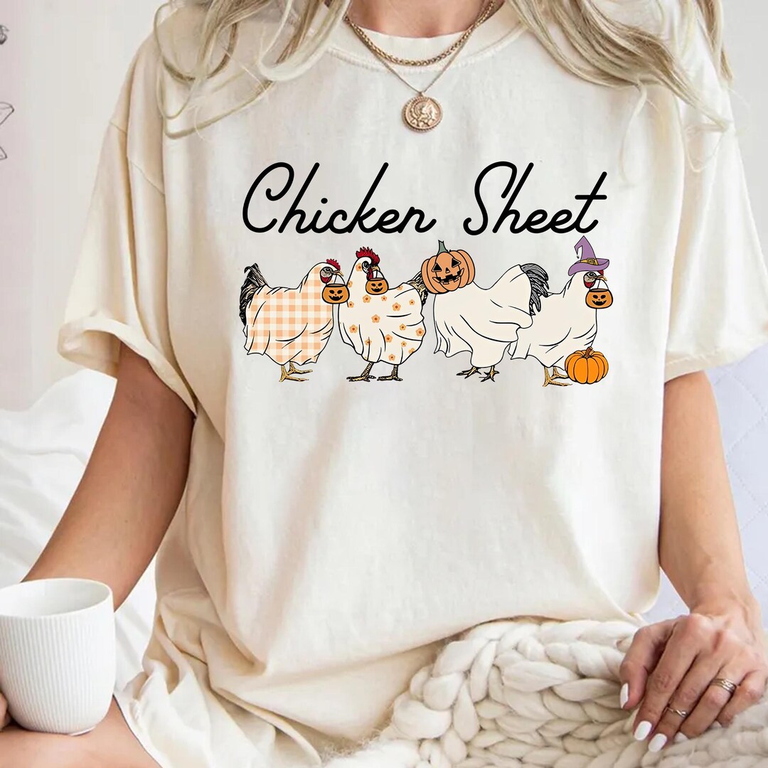 Chicken Sheet Png, Spooky Chicken Halloween Png, Chick or Treat Png ...