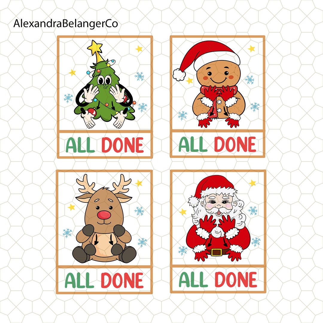 All Done SLP Christmas Png, SLP Reindeer Santa Tree Gingerbread Png ...