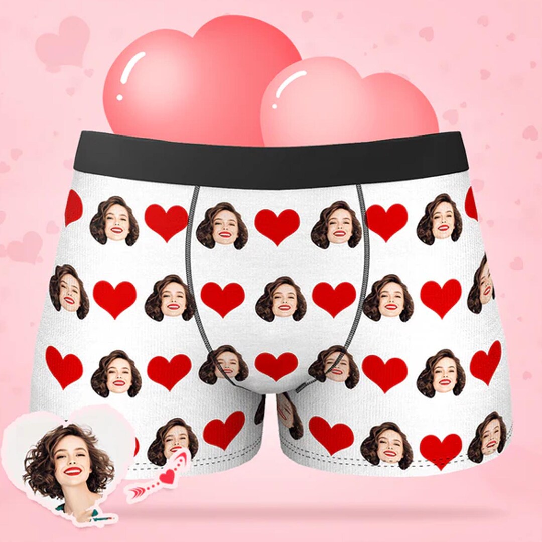 Custom Face Boxers for Husband, Personalized Face Underwear, Boxers ...