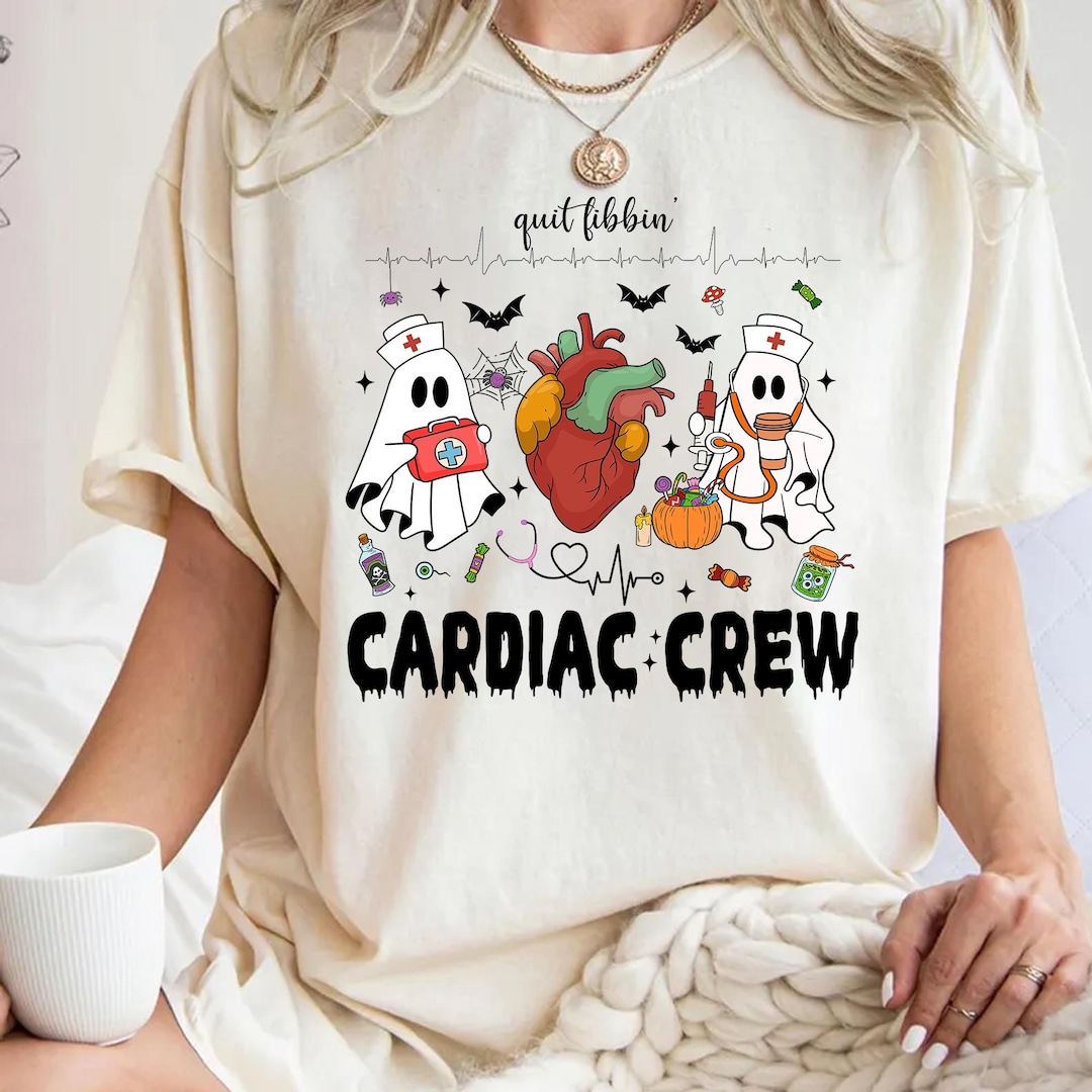 Cardiac Crew Halloween Cardiac Nurse Png, Spooky Season Png, Boo Boo ...