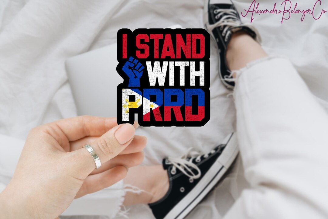 I Stand for Duterte Vintage Free Duterte Sticker, Filipino Pride ...