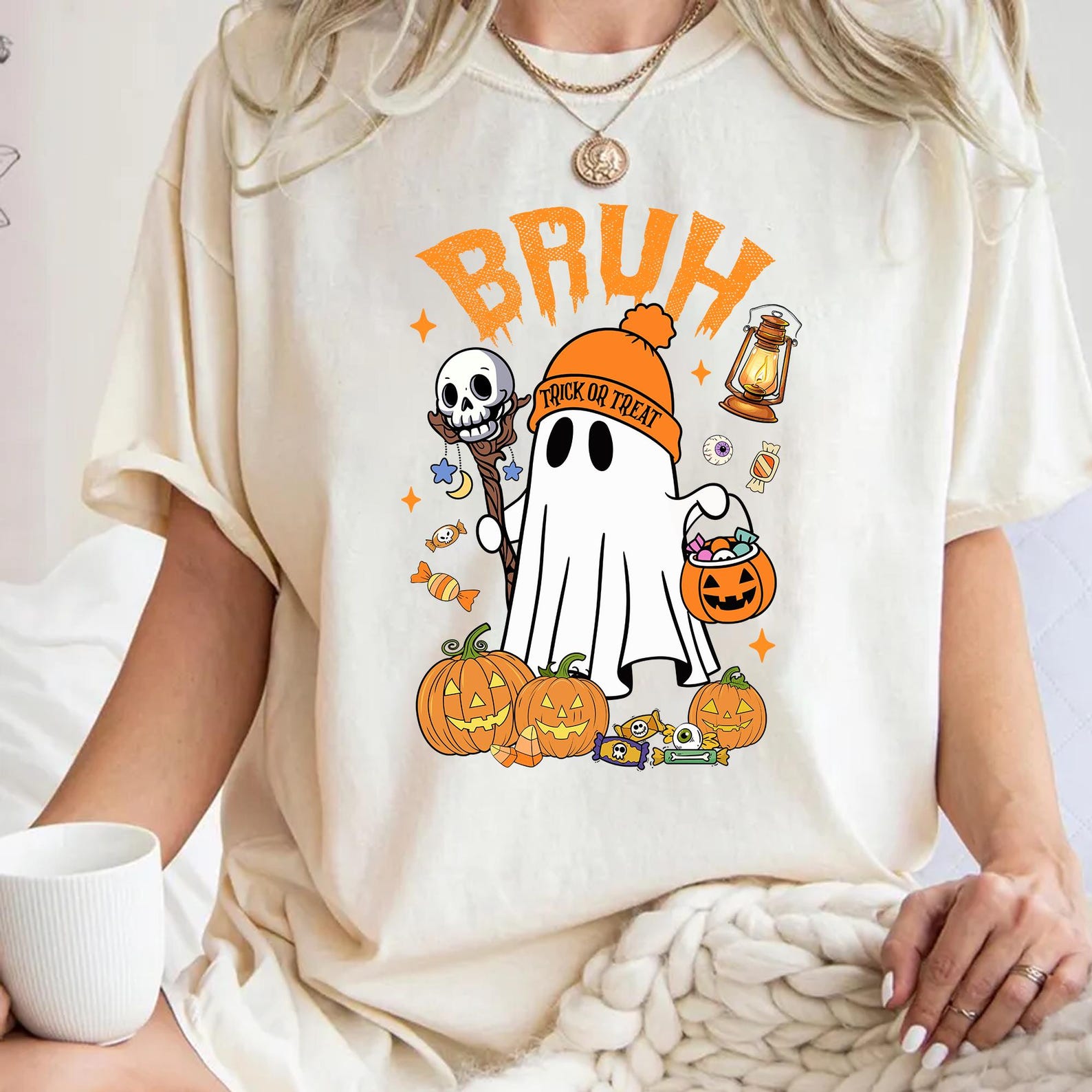 Bruh Spooky Halloween Png, Trick or Treat Png, Fall Season Png, Bruh ...