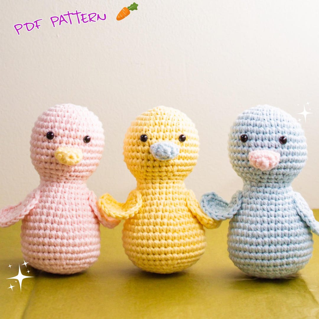 Chick A Peeps Crochet Pattern, Easter Amigurumi Pattern, Animal Crochet ...