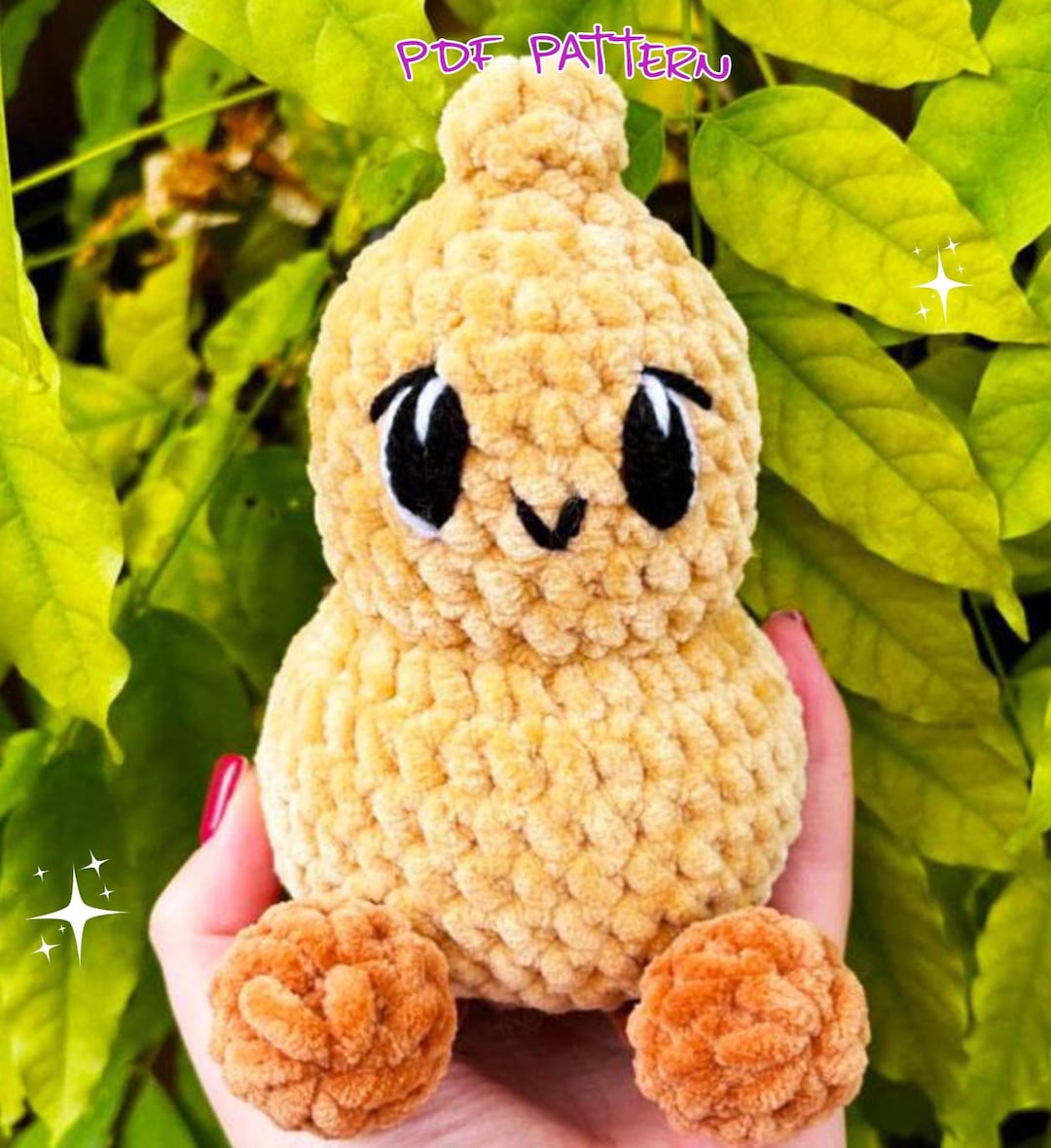 Peanut Crochet Pattern, Amigurumi Pattern, Cartoon Crochet, Crochet ...