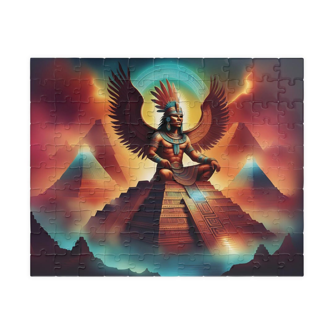 Aztec Eagle Warrior Puzzle Mystical Guardian of Aztlan 110, 520, or ...