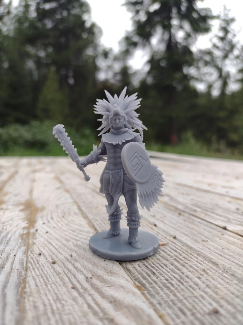 Aztec Eagle Warrior 3D Print STL File, Personal Use, Freebie Available ...