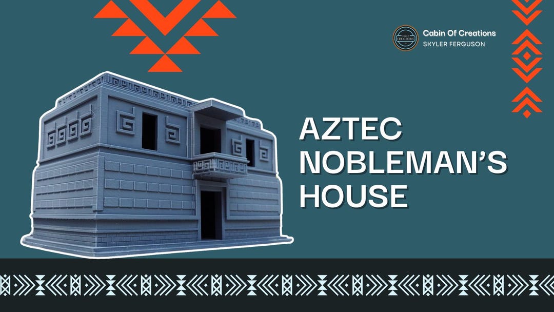 Aztec Nobleman's House 3D Print STL File Personal Use - Etsy