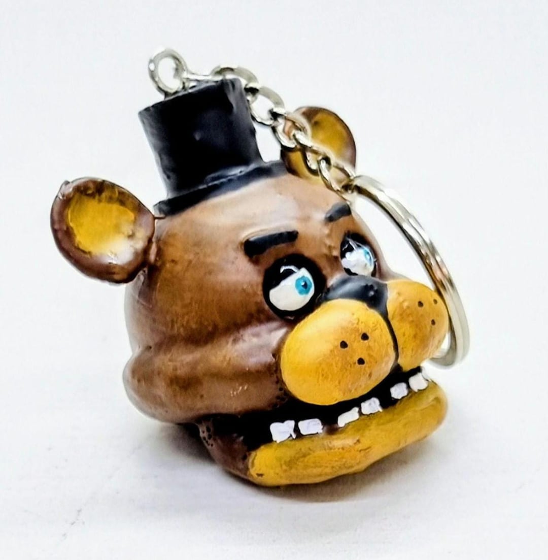 Spooky Freddy Fazbear Keychain - Hand Crafte D 3D Art for Halloween - Etsy