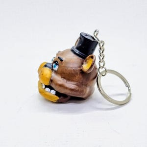 Spooky Freddy Fazbear Keychain - Hand Crafte D 3D Art for Halloween - Etsy