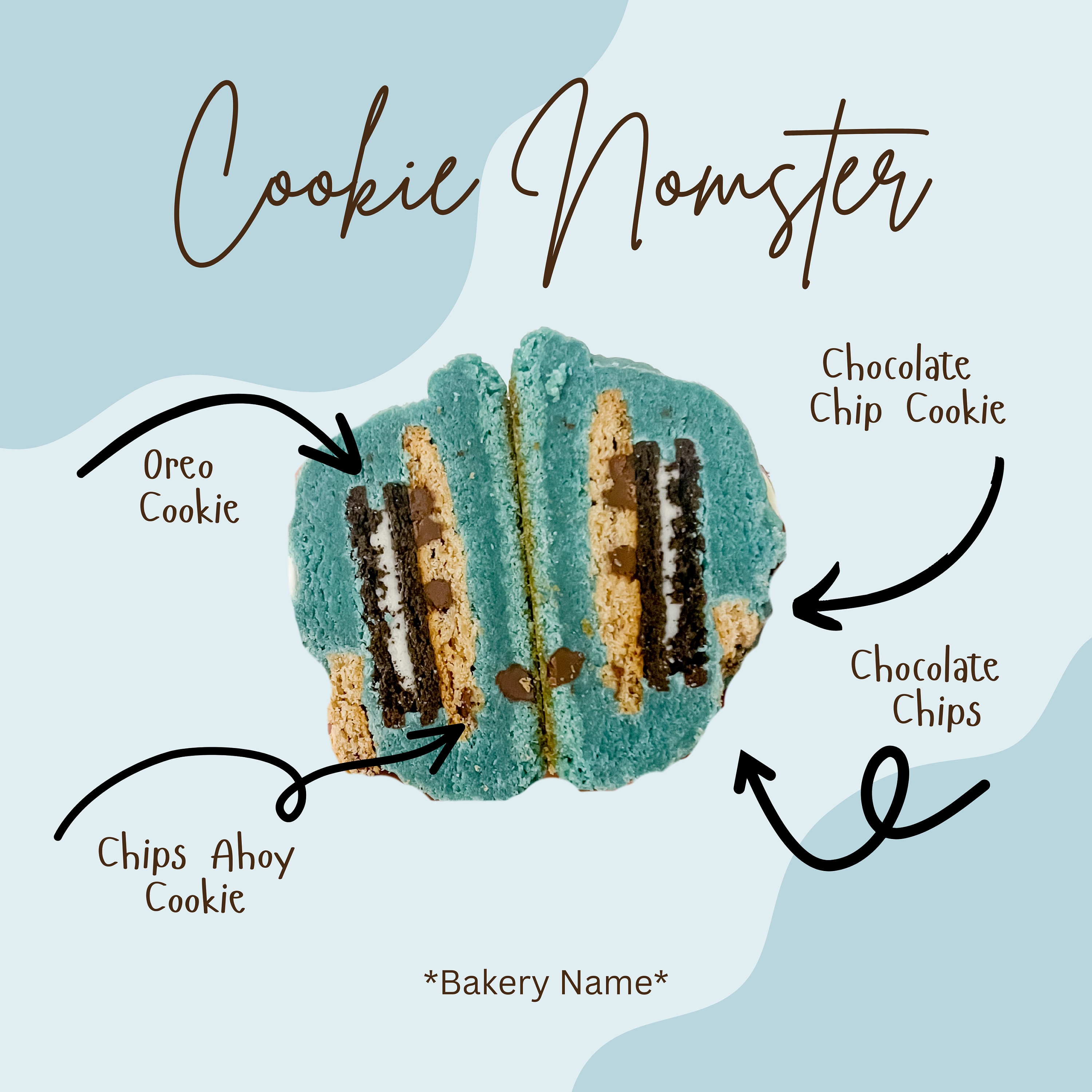Cookie Instagram Post, Detailed Cookie Visual Marketing for Home Bakery ...