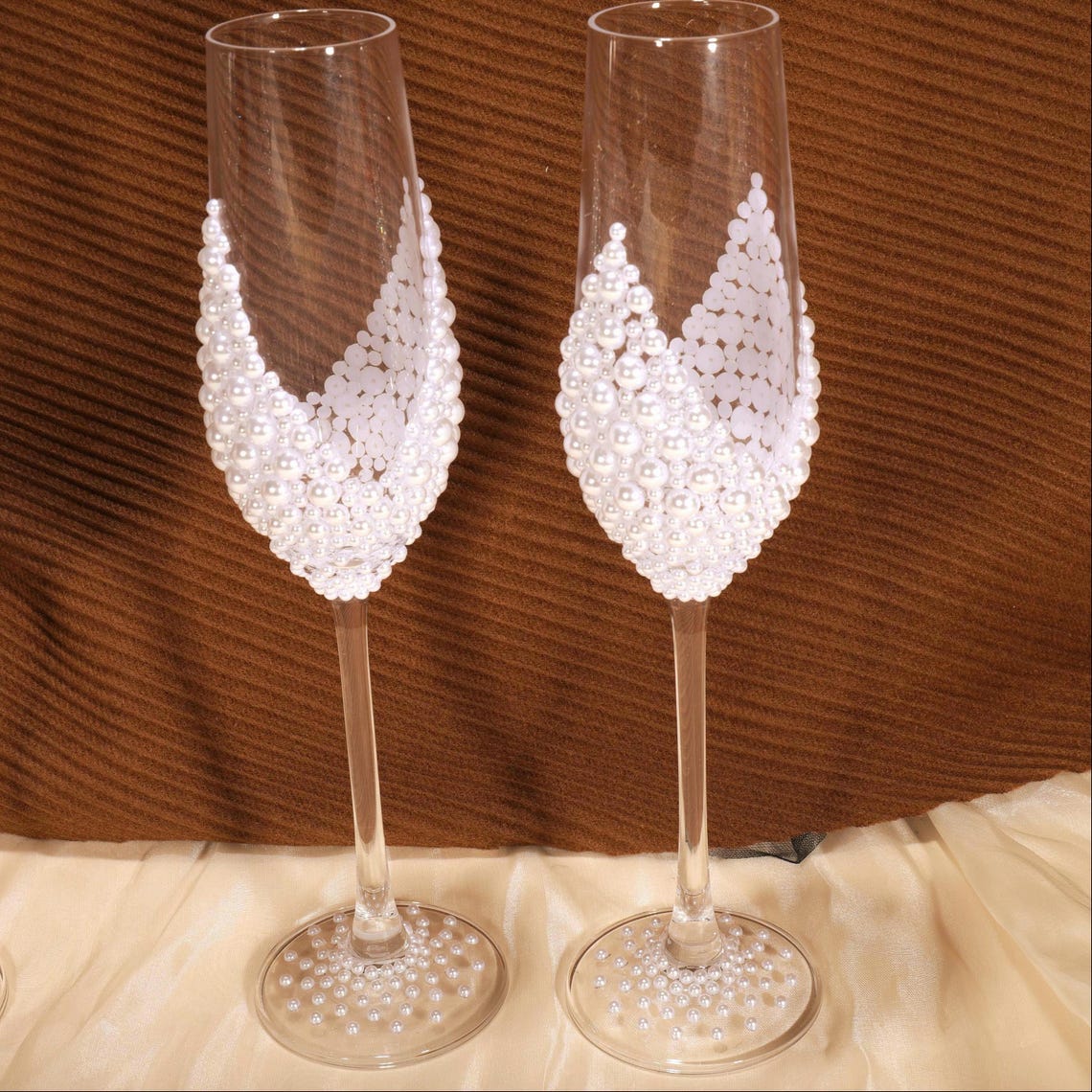 Wedding Wine Glass, Wedding Champagne Glass Set, Inlaid With Crystals ...