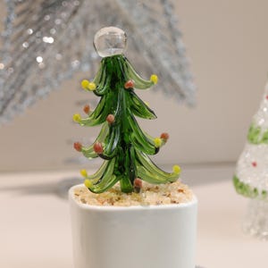 Handmade Stained Glass Figurines, Glass Christmas Trees, Handmade ...