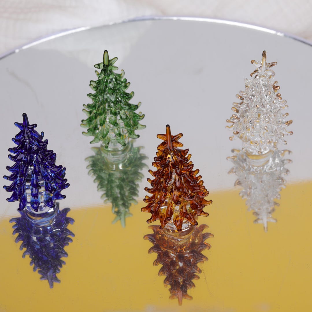Christmas Sculpture Decoration, Handmade Christmas Tree Statue, Green ...