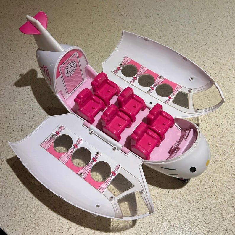 Hello Kitty Jet Plane Playset Sanrio - Etsy