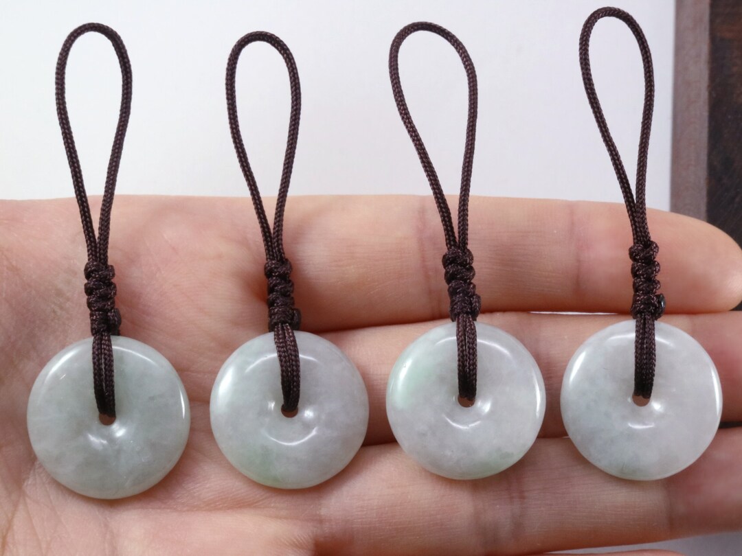 1.9cm Jade Small Donut Charm Brown String listing for One - Etsy