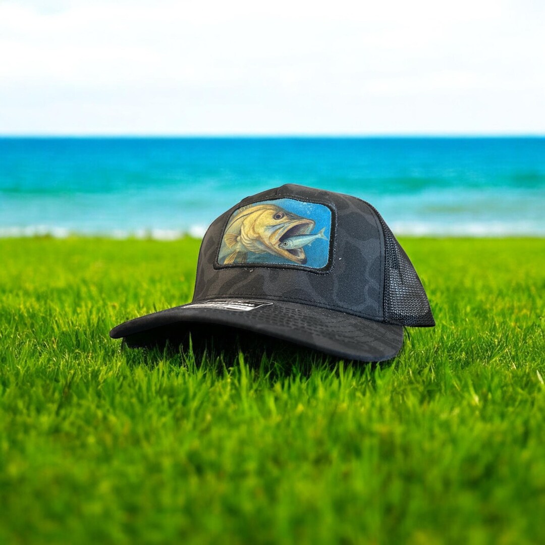 Snook Eating Patch Hat - Etsy