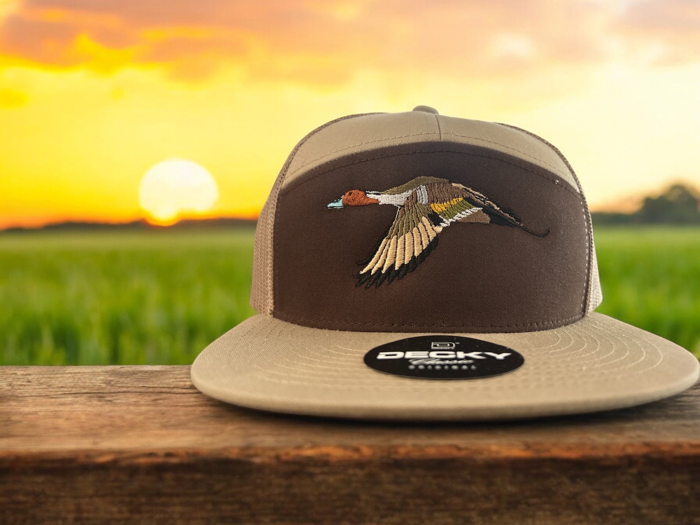 Pintail Duck Embroidered Hat (7 Panel Snapback) - Etsy