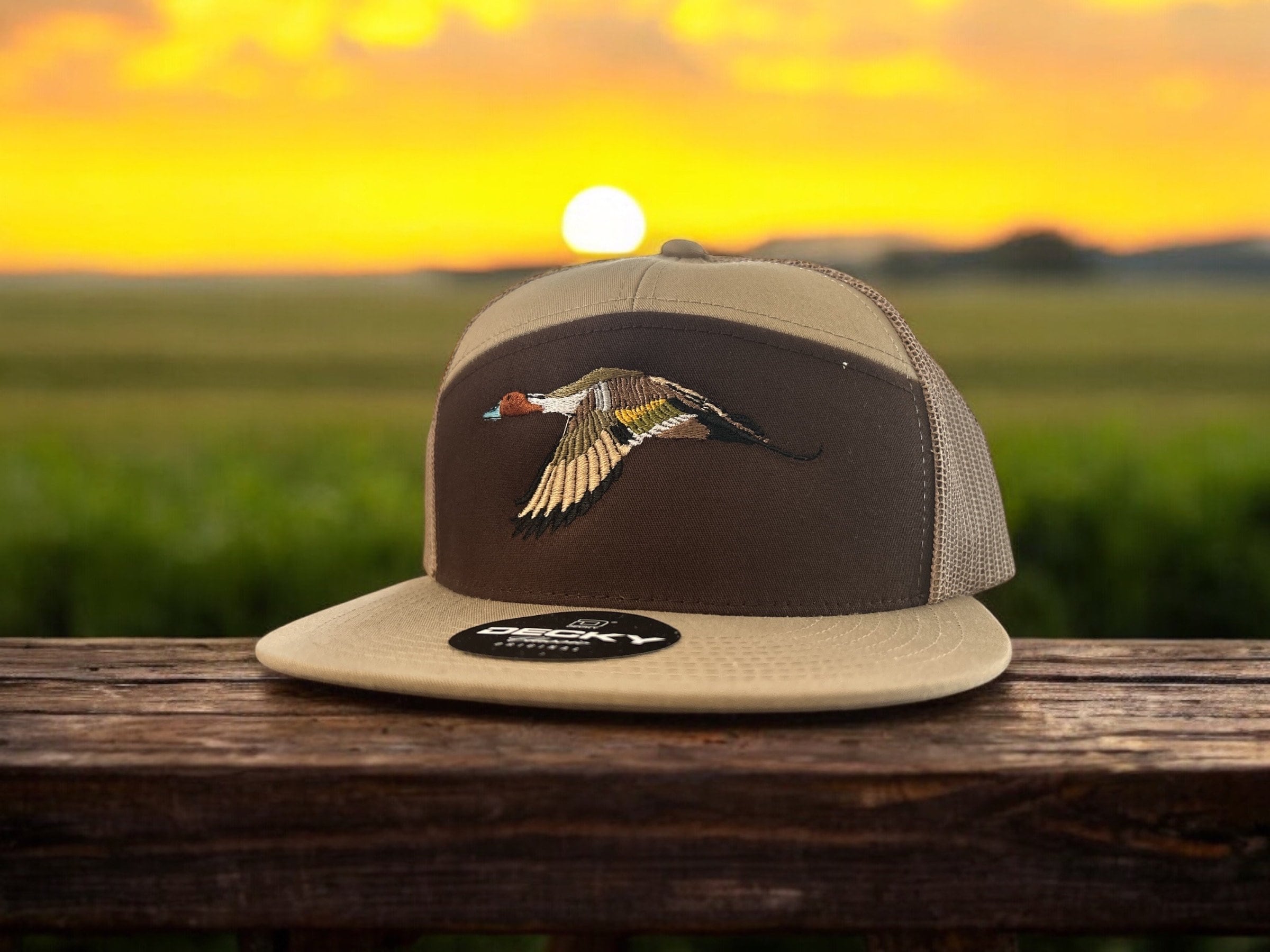 Pintail Duck Embroidered Hat (7 Panel Snapback) - Etsy