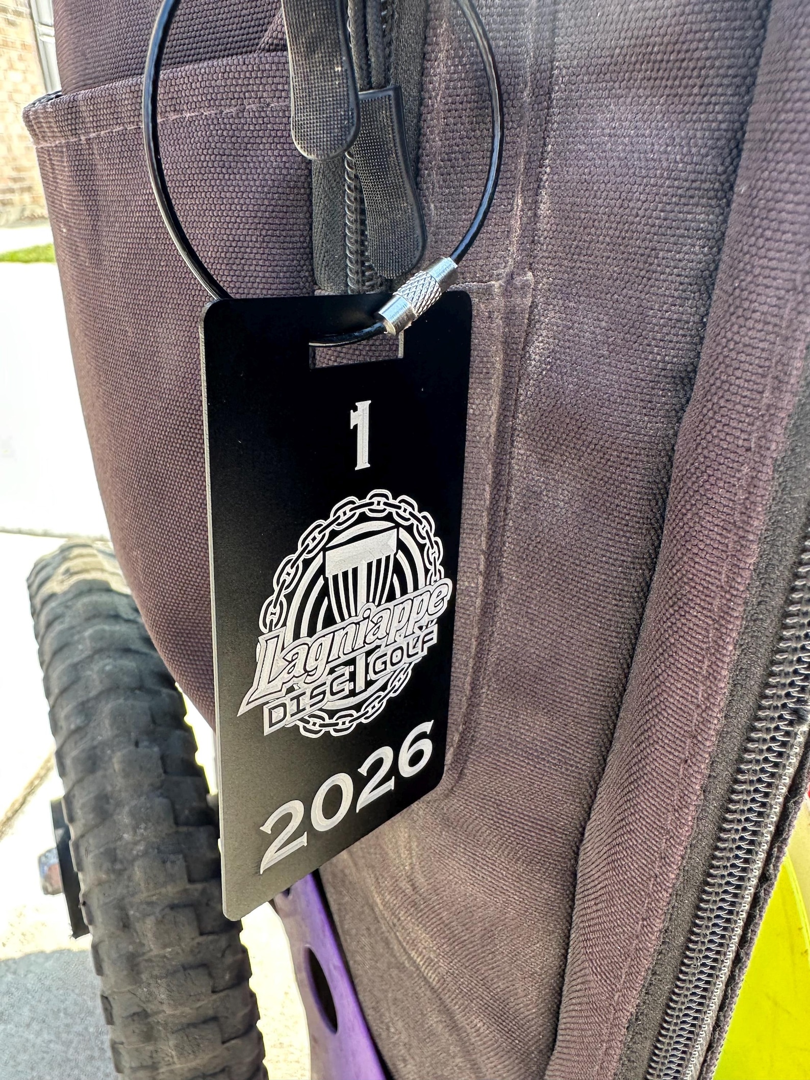 Custom Disc Golf Bag Tag – Anodized Aluminum Disc Golf Tag ...