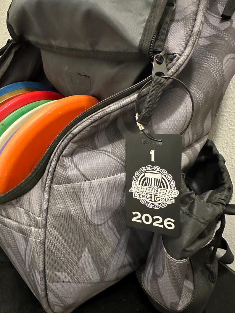 Custom Disc Golf Bag Tag – Anodized Aluminum Disc Golf Tag ...
