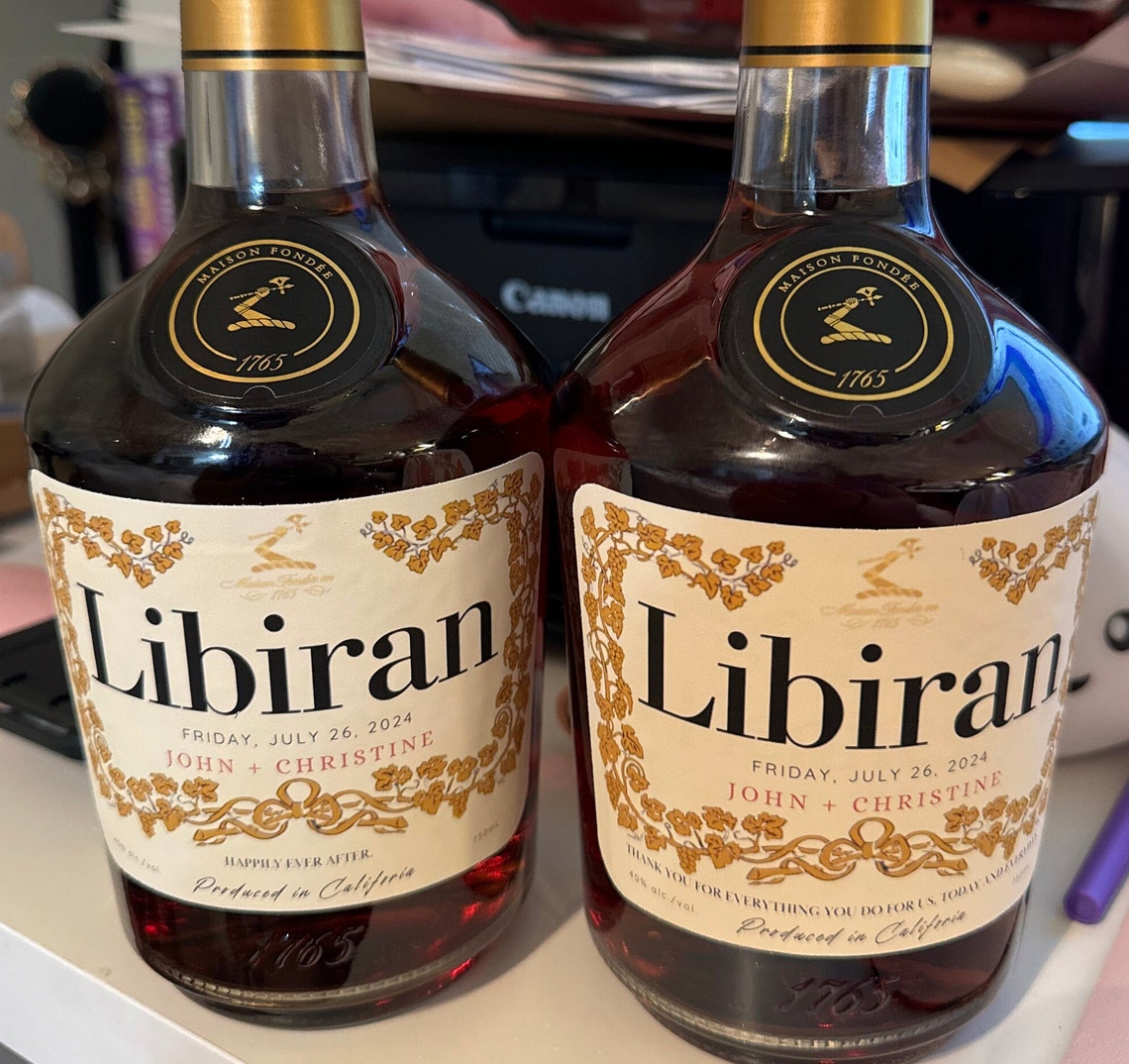 Cognac Label Template - Etsy