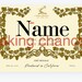 Cognac Label Template - Etsy