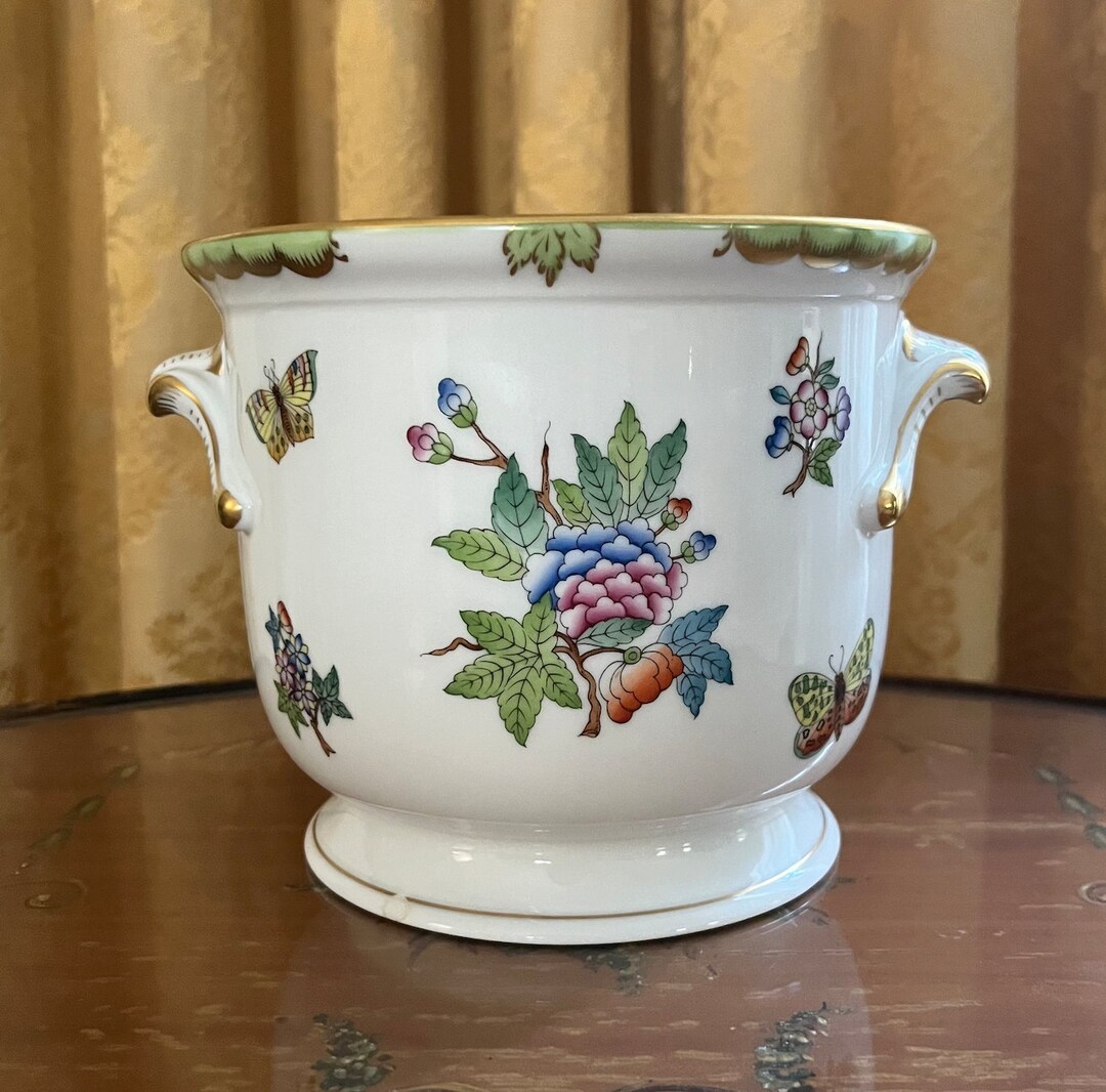 Vintage Herend Queen Victoria Cachepot/flowerpot - Etsy